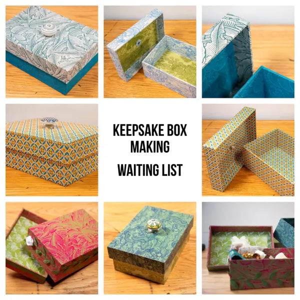 Keepsake Box Making Workshop - Waiting List – SQUUSHED